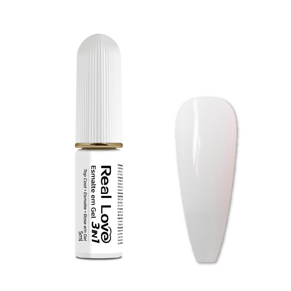 Esmalte em Gel 3 em 1-Base/Esmalte/Top Coat - Real Love – Real Love Brasil