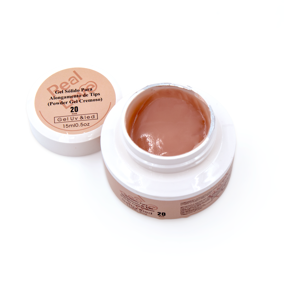 Gel Sólido de Alongamento para Tips - Powder Gel Cremoso - Real Love ...